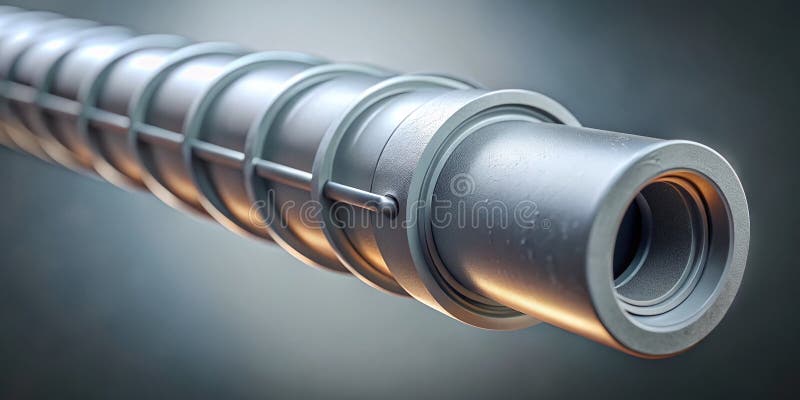 Plastic Electrical Conduit a Closeup View Ready for Secure Installation ...