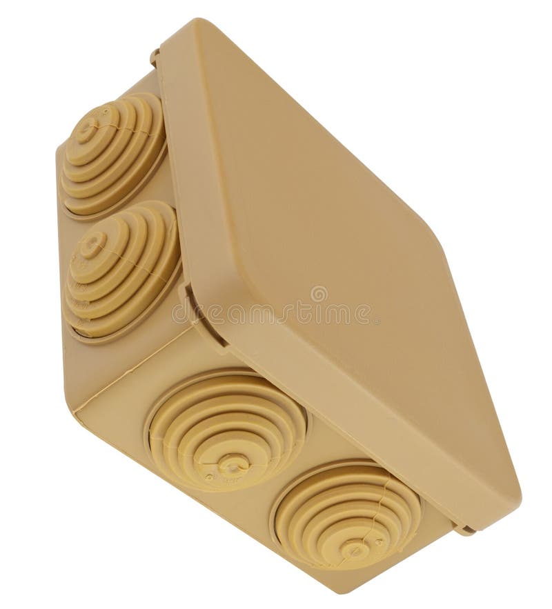 Plastic Electrical Junction Box Stock Image - Image of junction ...