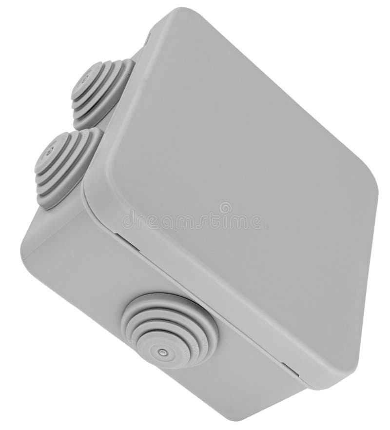 Plastic Electrical Junction Box Stock Image - Image of junction ...