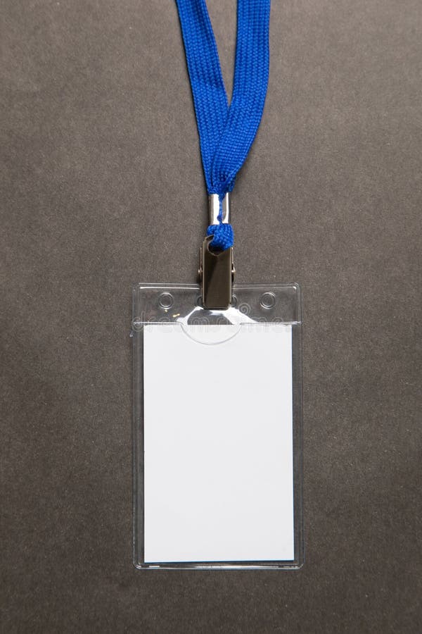 Plastic Empty Badge. ID Empty Card Stock Illustration - Illustration of ...