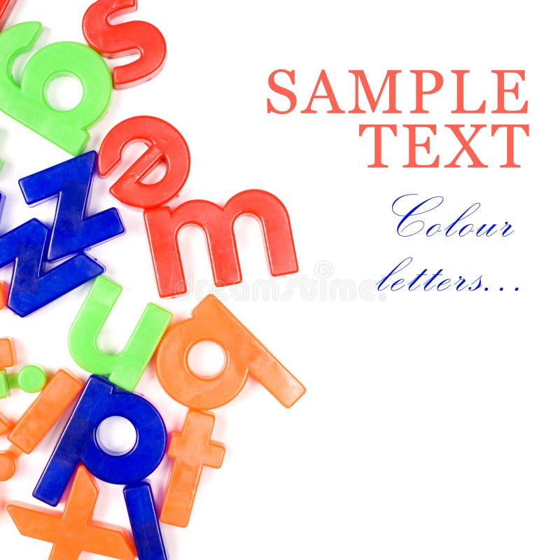 Plastic Engelse brieven stock afbeelding. Image of blokken - 19527255