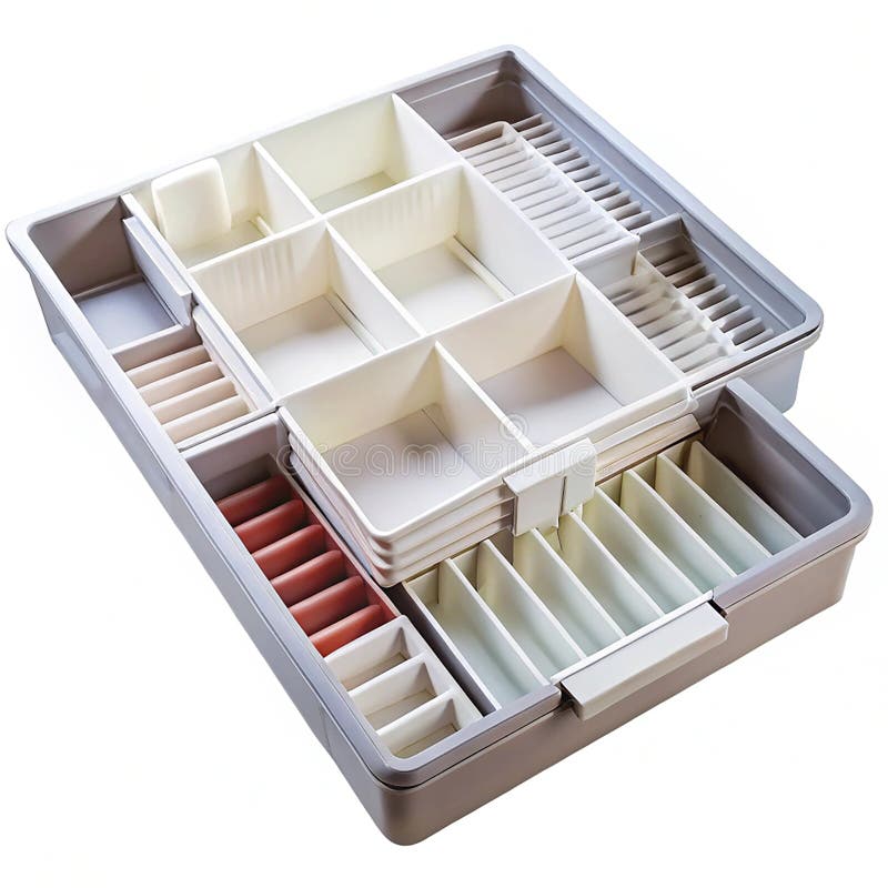 Plastic Expandable Drawer Divider with Adjustable Compartments Stock ...