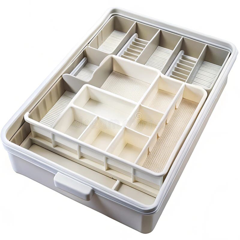 Plastic Expandable Drawer Divider with Adjustable Compartments Stock ...