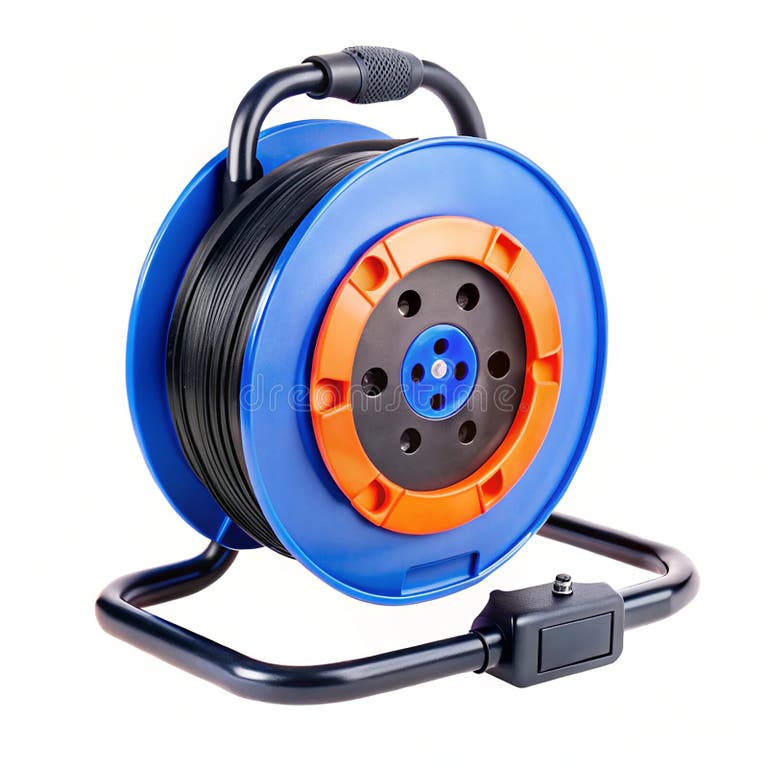 Plastic Extension Cord Reel with Retractable Function Stock ...