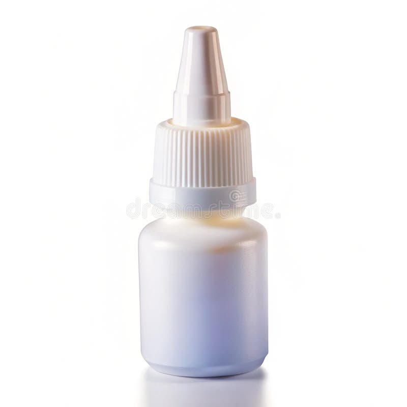 Plastic Eye Drop Bottle with Precision Nozzle Stock Illustration ...