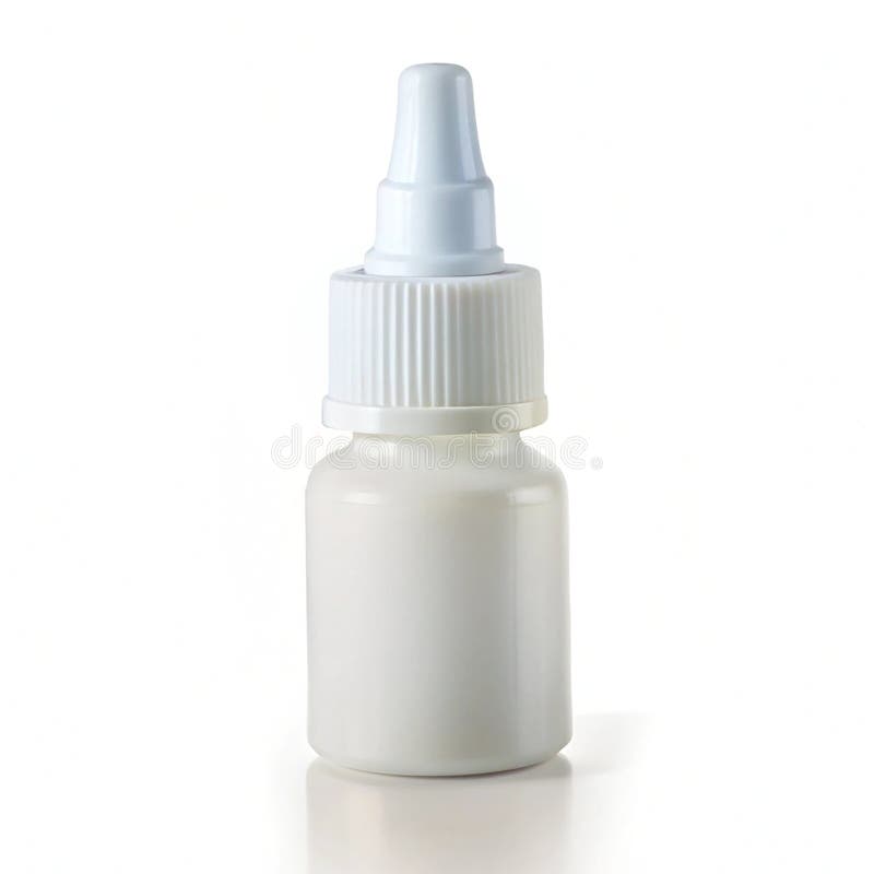 Plastic Eye Drop Bottle with Precision Nozzle Stock Illustration ...