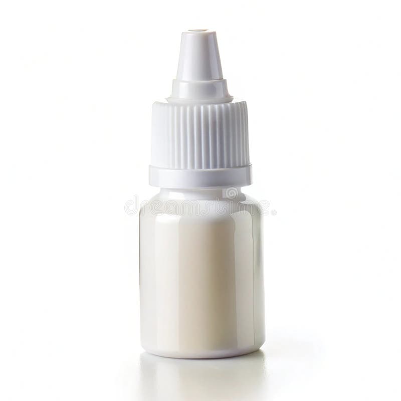 Plastic Eye Drop Bottle with Precision Nozzle Stock Illustration ...
