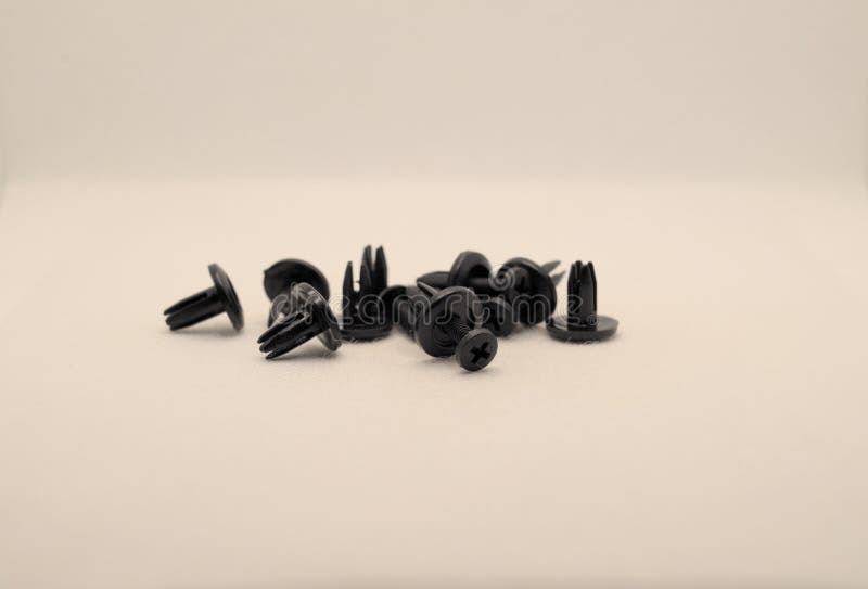 Plastic Fasteners for Car Upholstery Stock Image - Image of repair ...