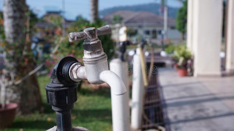 Plastic faucet head stock image. Image of plastic, basic - 355530413