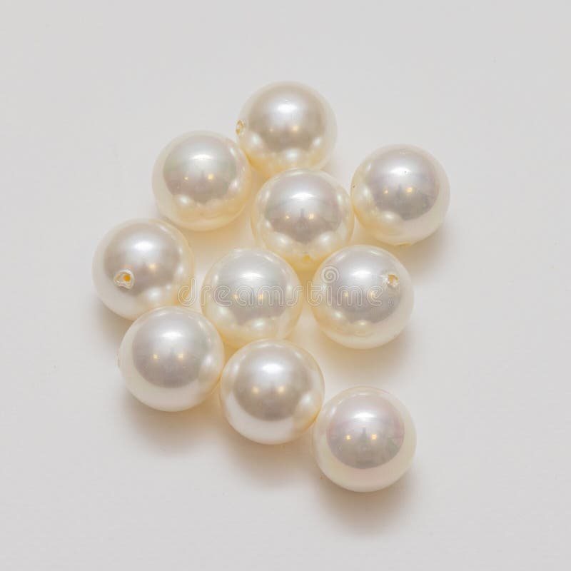 Plastic Faux Pearls stock photo. Image of pearl, jewellery - 245180094