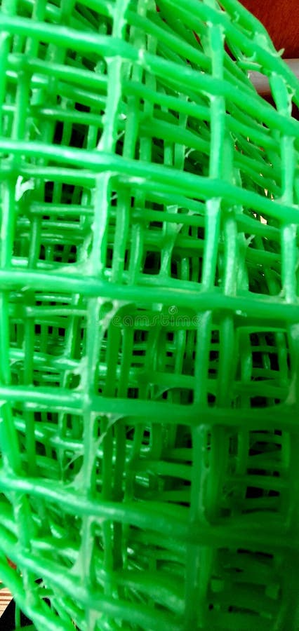 Plastic Fence Net As Cover and Protection from Elements Stock Photo ...