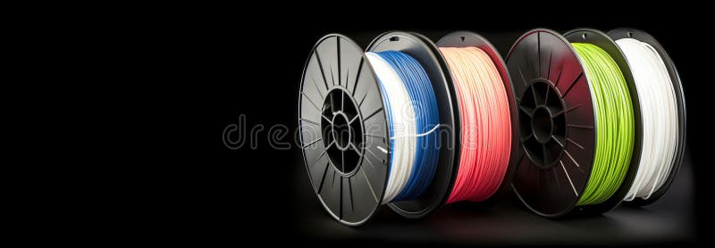 Plastic Filament Material PLA and ABS for Printing on a 3D Printer in ...
