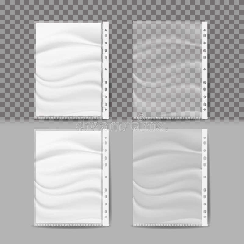 Plastic File Vector. A4 Size. Store and Protect Paper Documents ...