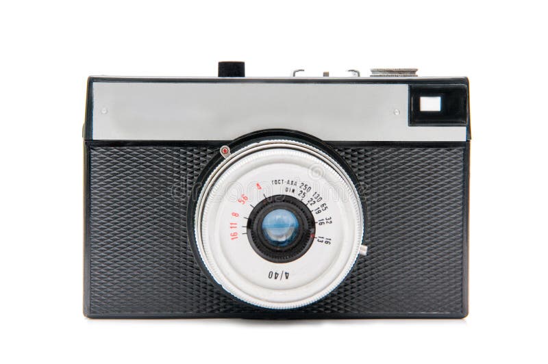 Plastic film camera stock image. Image of isolated, reflex - 60237075