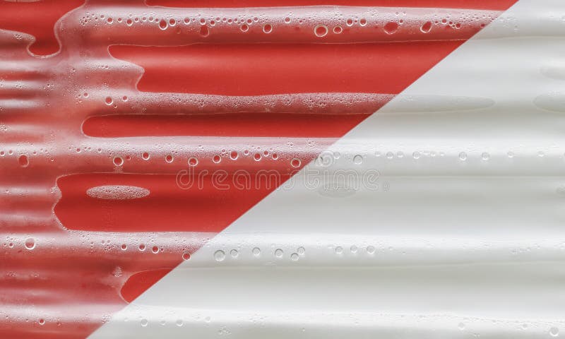 The Plastic Film is Covered with Droplets Stock Image - Image of ...