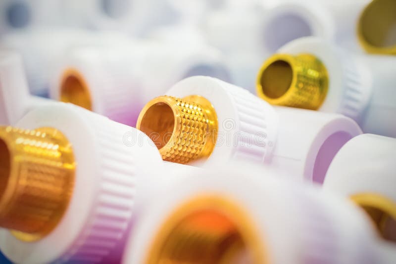 Plastic Fittings for Pipes. Stock Photo - Image of fittings, piping ...