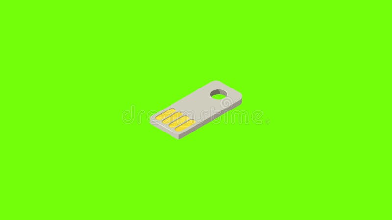 Plastic Flash Drive Icon Animation Stock Video - Video of portable ...