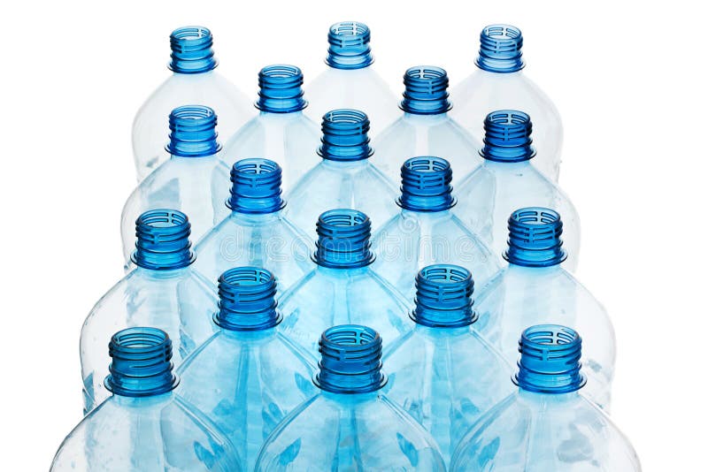 Plastic Fles. Lege Plastic Flessen Stock Afbeelding - Afbeelding ...