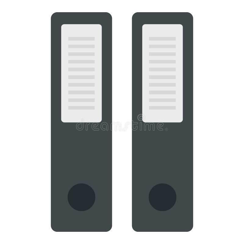 Plastic Folder Icon, Flat Style Stock Vector - Illustration of blank ...