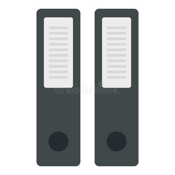 Plastic Folder Icon, Flat Style Stock Vector - Illustration of blank ...