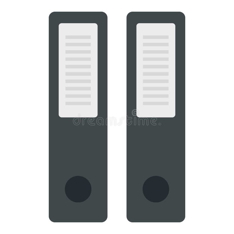 Plastic Folder Icon, Flat Style Stock Vector - Illustration of blank ...