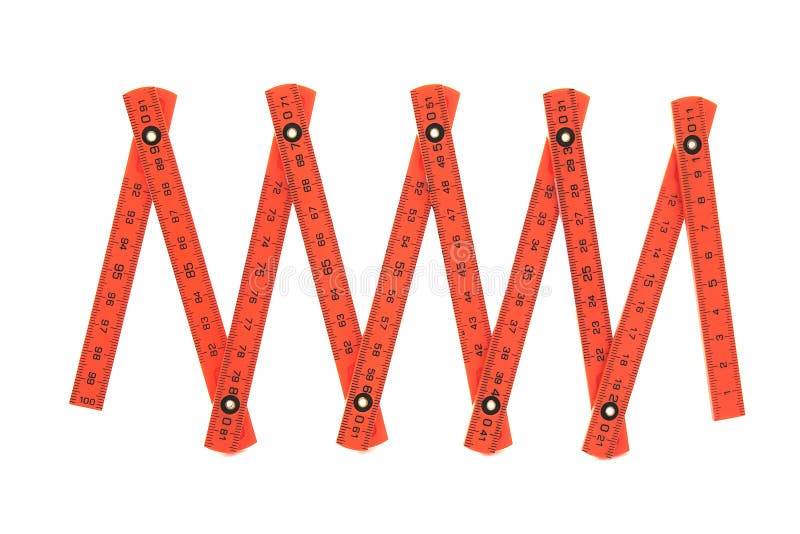 Plastic folding rule. stock photo. Image of metric, fold - 5317942