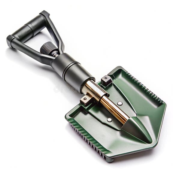 Plastic Folding Shovel with Multi-tool Functionality Stock Illustration ...