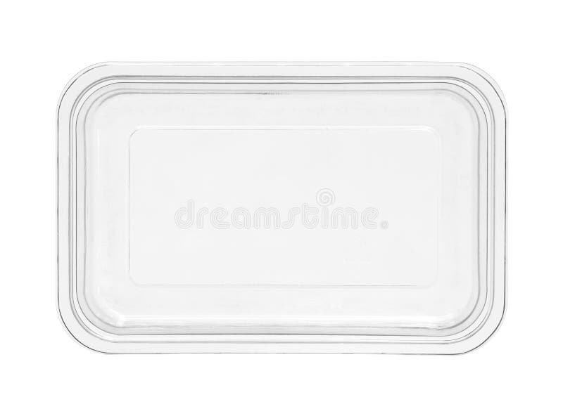 Plastic Food Box Disposable Top View Stock Photo - Image of away ...