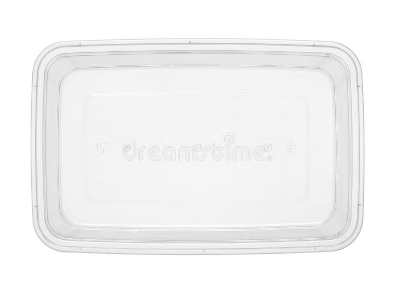 Plastic Food Box Disposable Top View Stock Photo - Image of lightweight ...