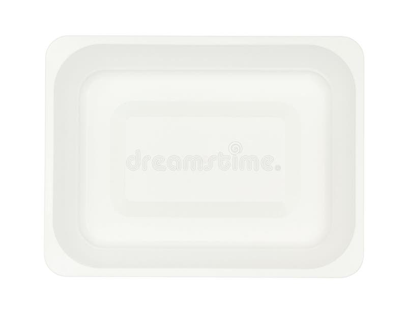 Glass Tray for Roasting, the Top View Isolated on a White Background ...