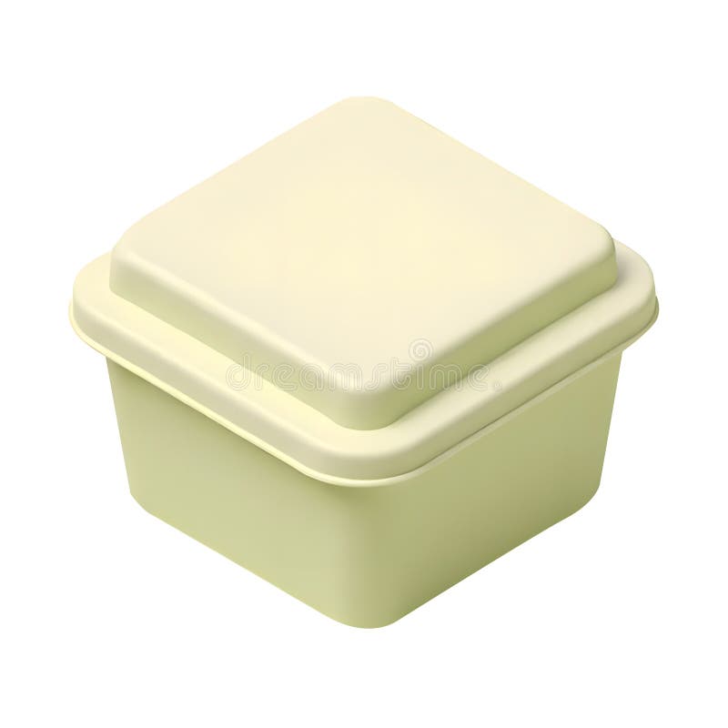 Plastic Food Container that Can Be Washed and Reused Stock Illustration ...