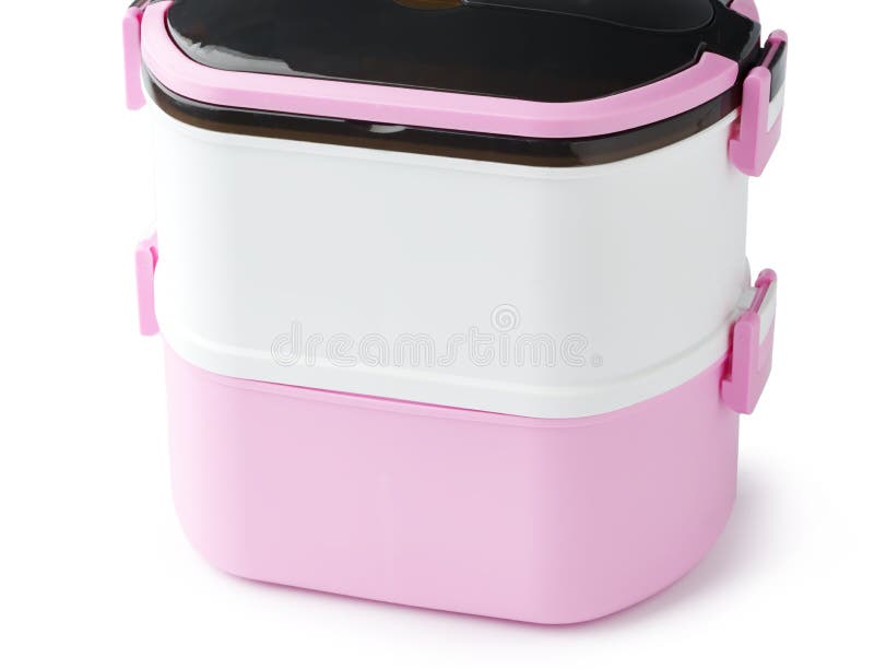 Plastic Food Container Isolated on White Background Stock Image - Image ...