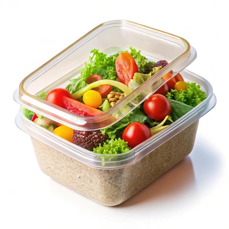 Plastic Food Container Made from Plant Based Materials Stock ...