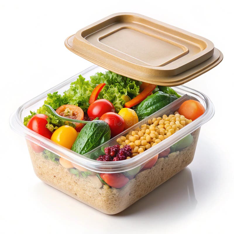 Plastic Food Container Made from Plant Based Materials Stock ...