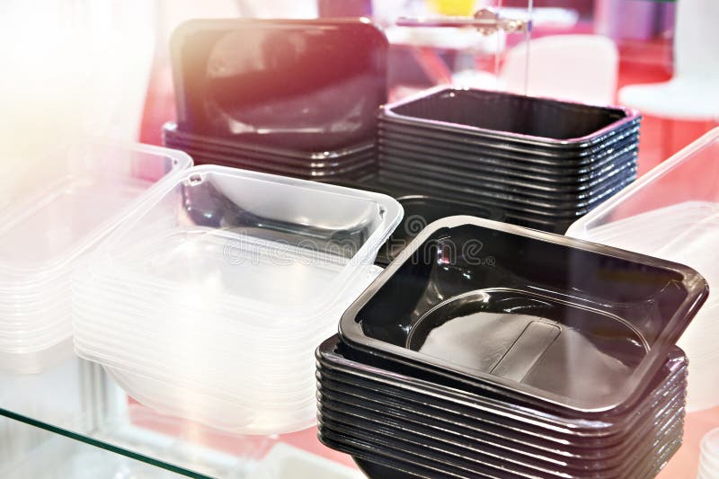 Plastic food containers stock image. Image of storage - 272034665