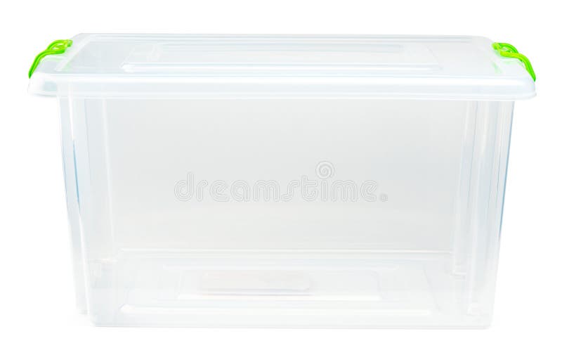 Plastic Food Containers Isolated on White Background Stock Photo ...