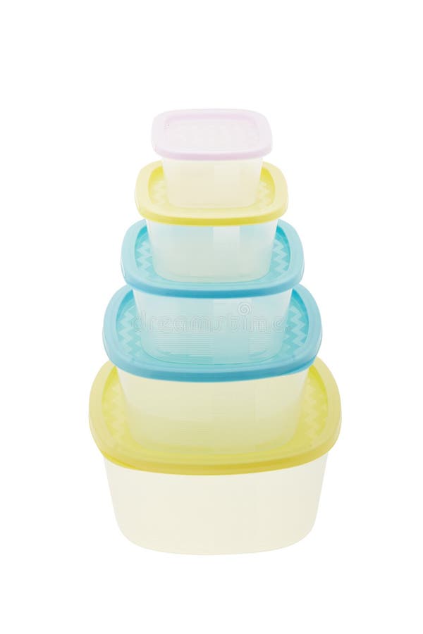 Plastic food containers stock image. Image of clear - 162771915