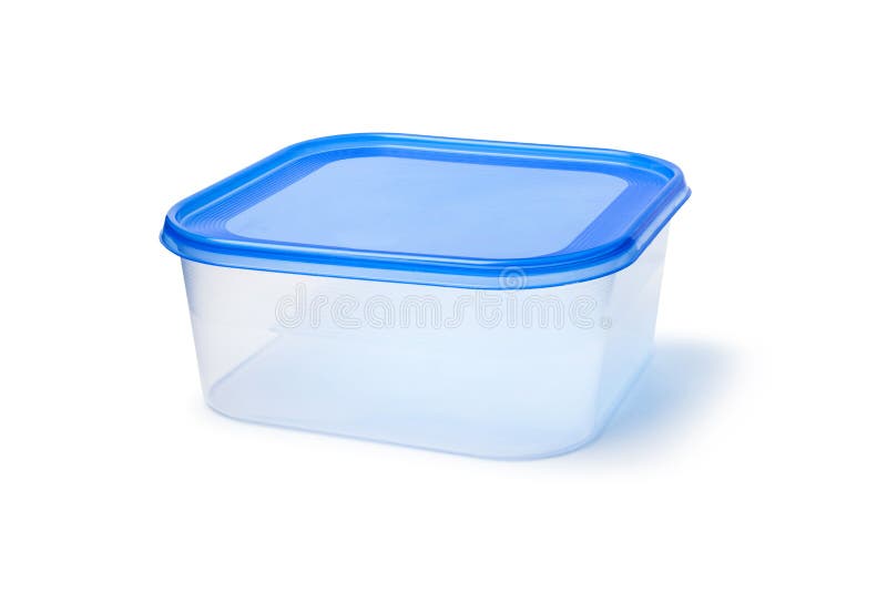 Plastic Food Storage Containers on a White Background Stock Photo ...