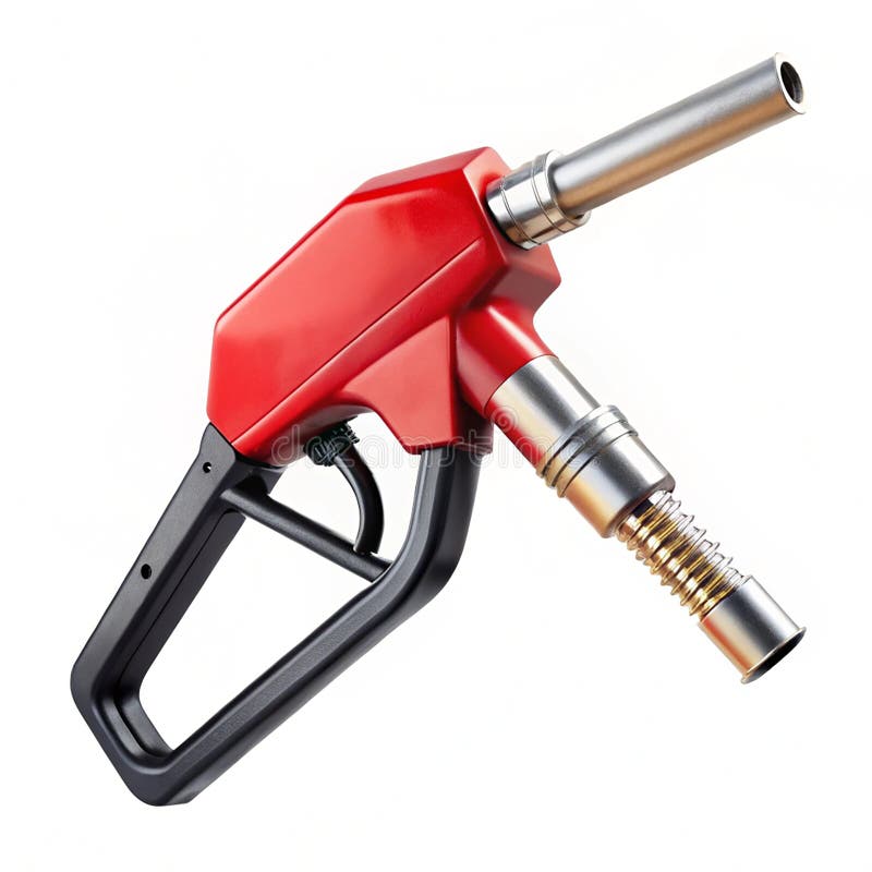 Plastic Fuel Nozzle with an Automatic Shut-off Valve Stock Illustration ...