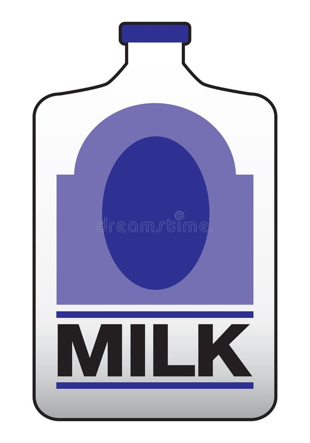 Gallon of Milk stock vector. Illustration of purple - 104281279