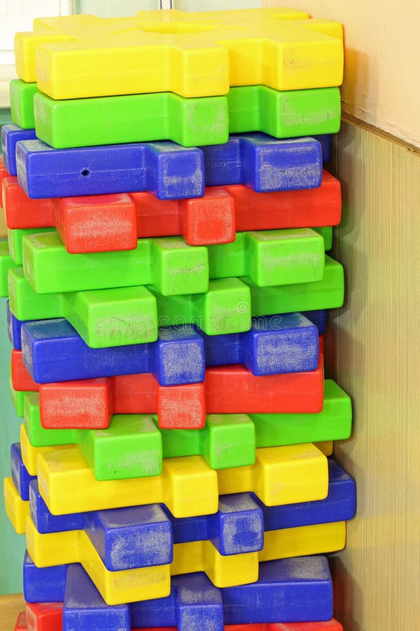 Plastic Games To Form a Construction Stock Photo - Image of ...
