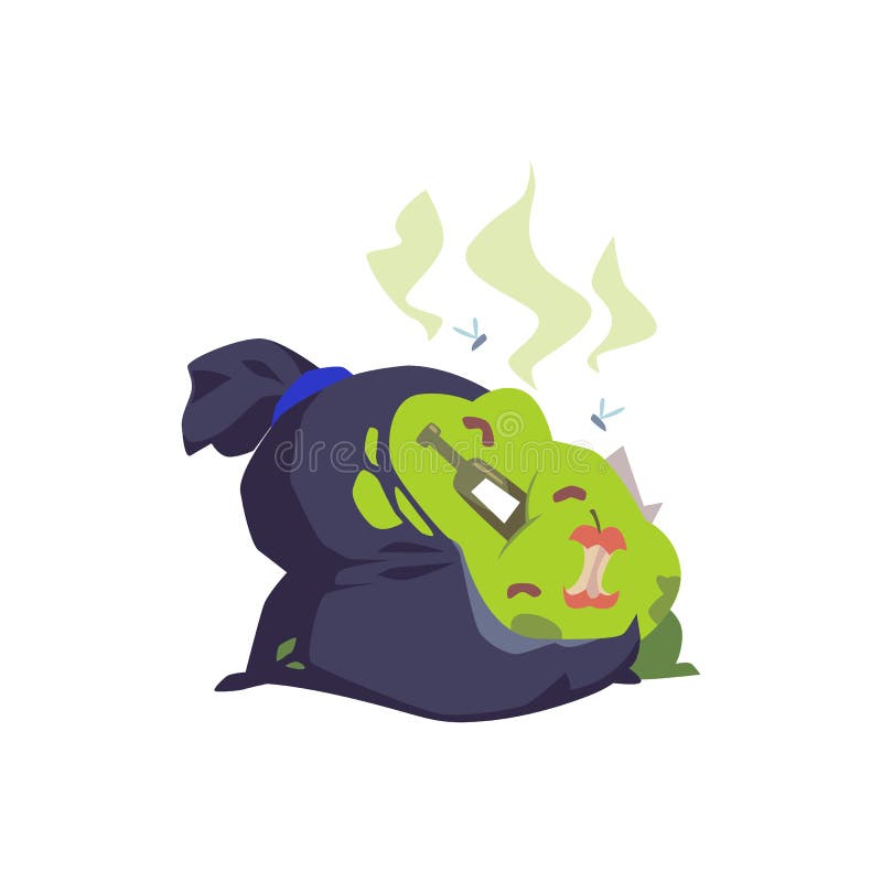 Smelly Trash Bag Stock Illustrations – 109 Smelly Trash Bag Stock ...