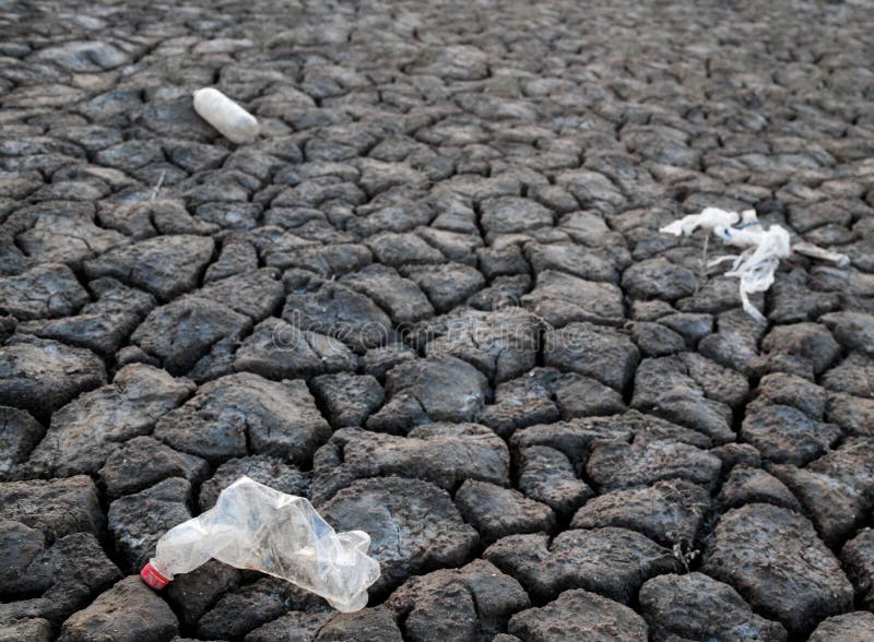 Plastic Garbage on the Ground Stock Photo - Image of ecological, junk ...