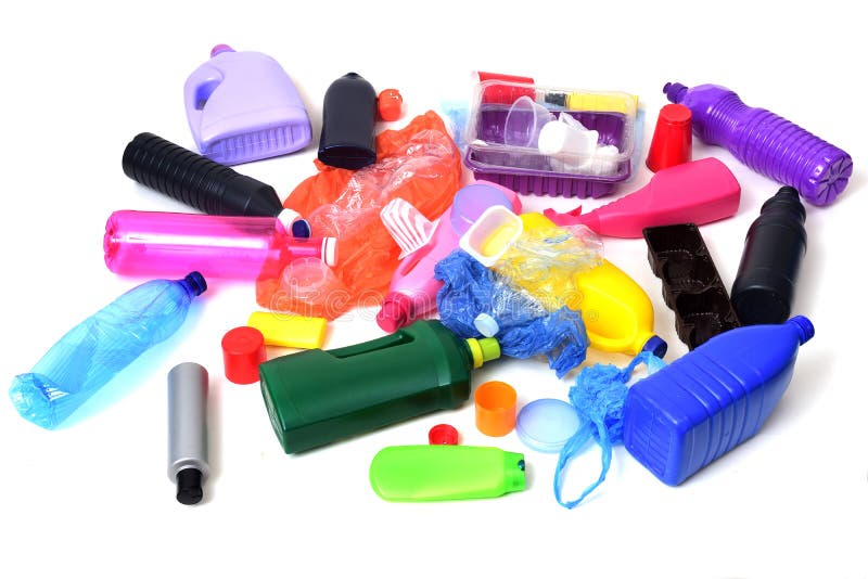 Plastic garbage isolated stock image. Image of housework - 138548249
