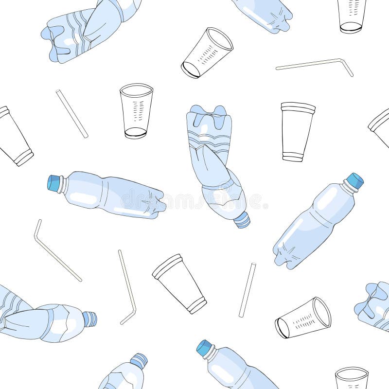 Waste Separate Collection Recycling Pattern Stock Illustrations – 92 ...