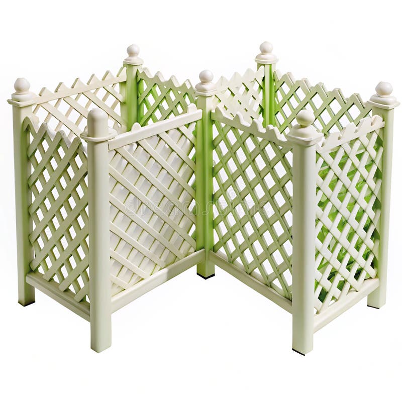 Plastic Garden Fence with an Interlocking Design for Easy Setup Stock ...