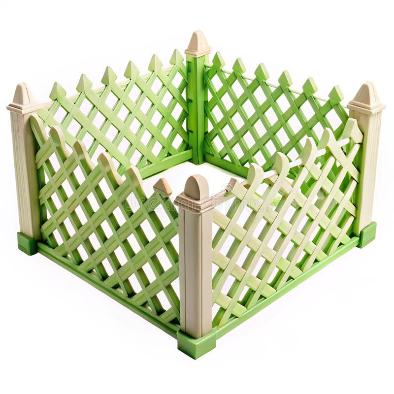 Plastic Garden Fence with an Interlocking Design for Easy Setup Stock ...