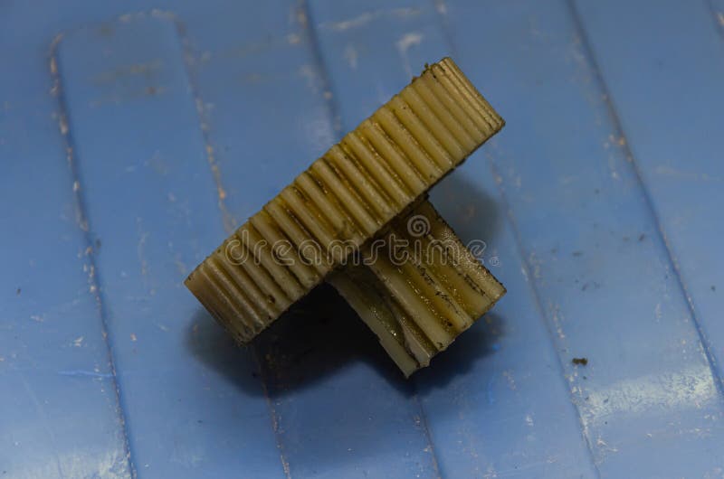 Plastic Gears of a Disassembled Gearbox in a Repair Shop Stock Image ...