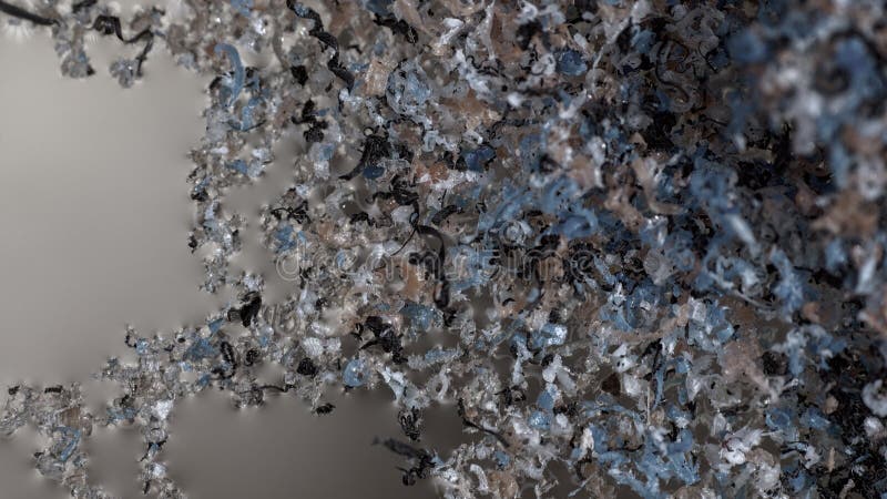 Plastic Gets into the Pond and Gradually Destroyed Stock Image - Image ...