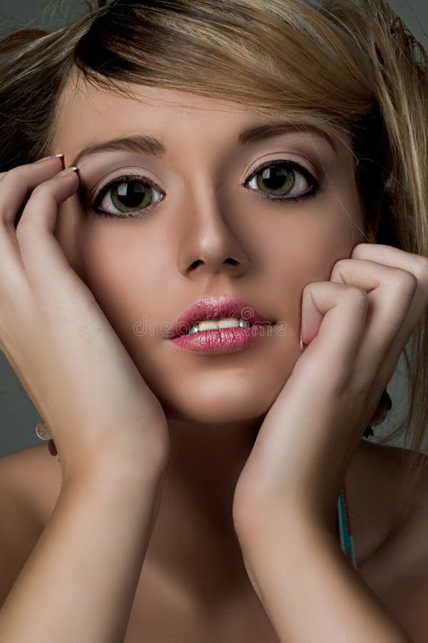 Plastic Girl stock image. Image of green, complexion, pose - 2094031